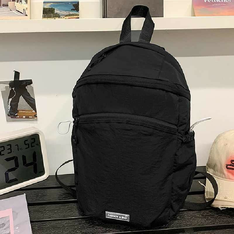 Кастом outdoor маленький рюкзак с водонепроницаемый нейлон и воздушный амортизатор плечевые ремни для поездок и путешествий черный