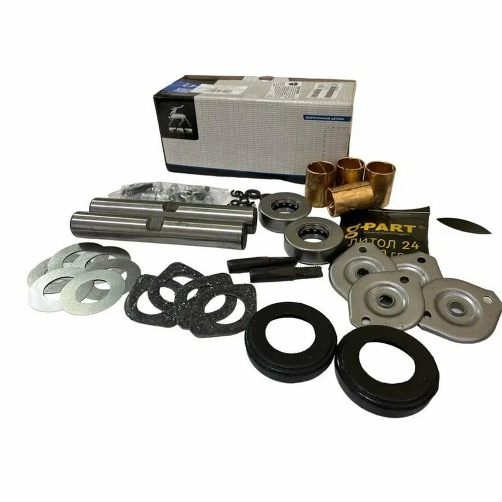 Шкворень в сборе для а/м ГАЗ-2705, 3302, 33027, 3221, GAZ 33023000100 (2 штуки)