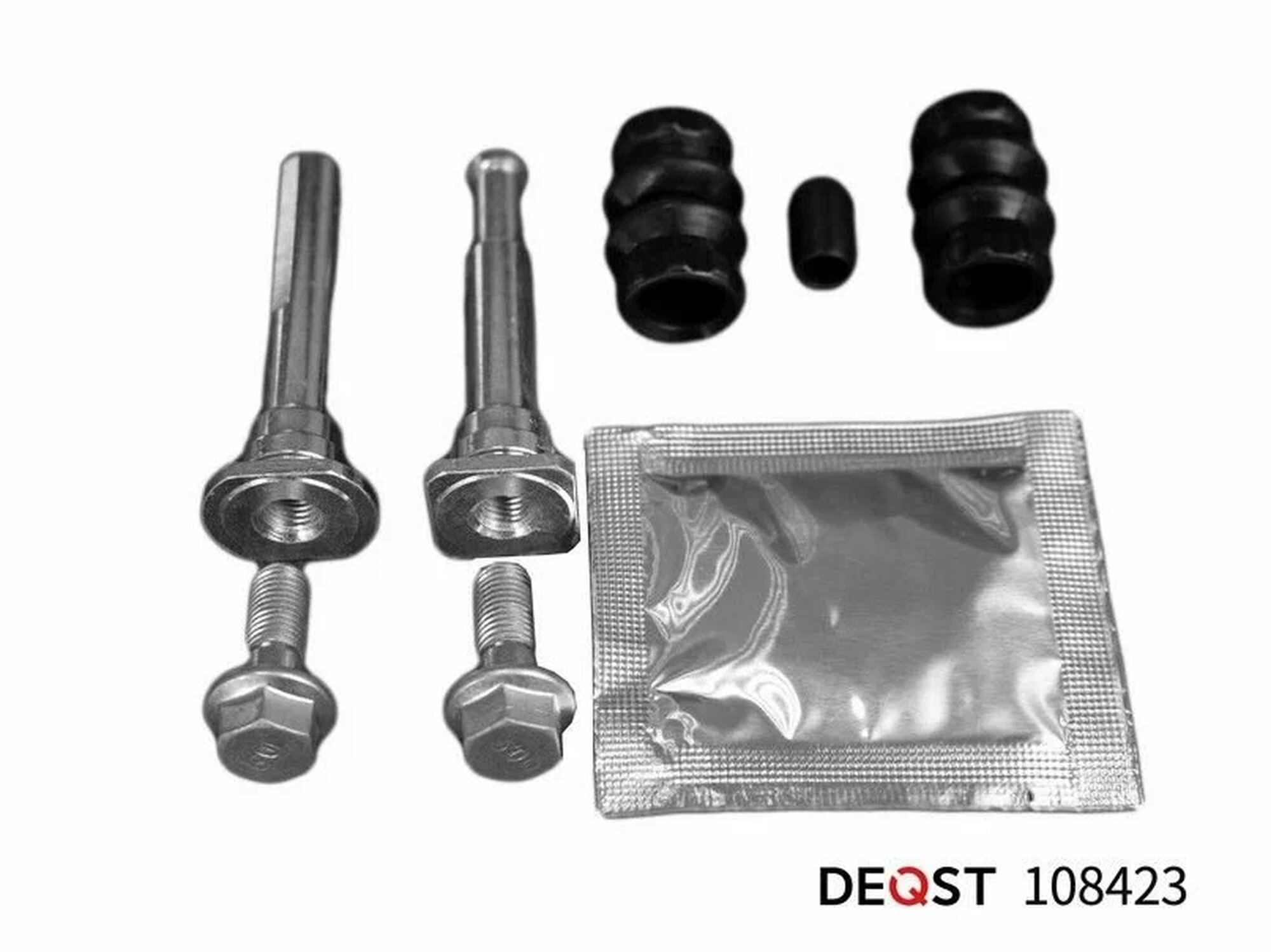 Комплект направляющих тормозного суппорта переднего (направляющая ? 10 mm, суппорт TVS-Girlin, Deqst 108423