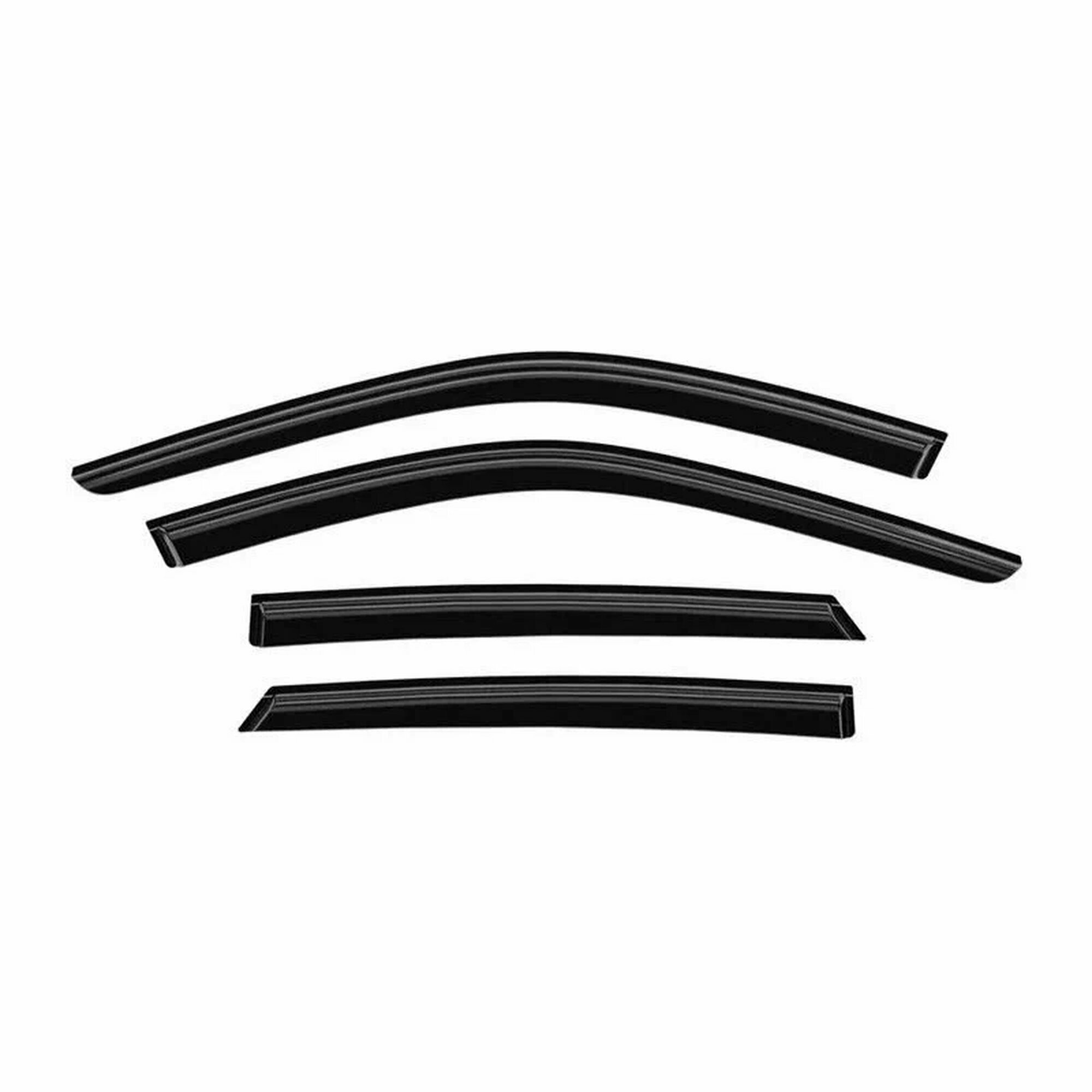 Дефлекторы неломающиеся на боковые стекла Voron Glass для Lada Kalina, DEF00291 - 4 шт.