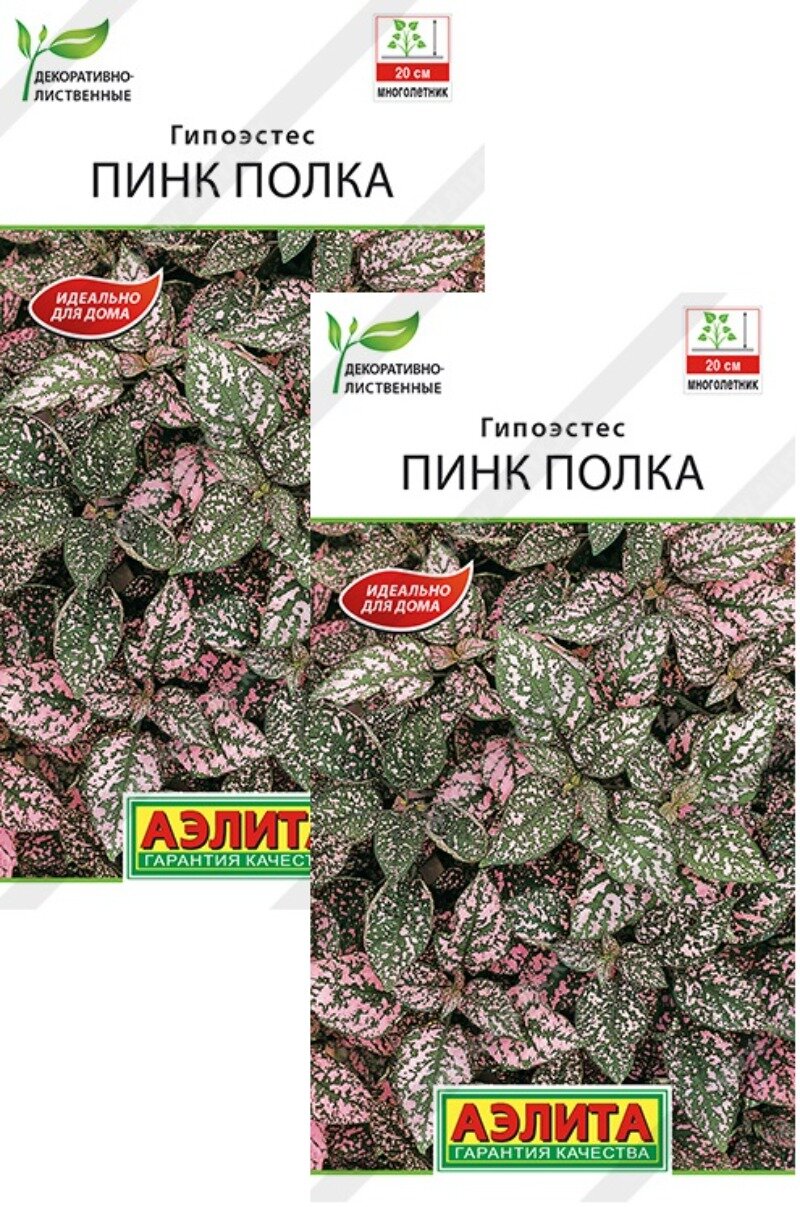 Семена Гипоэстес Пинк Полка (0,03 г), 2 пакета, Агрофирма Аэлита