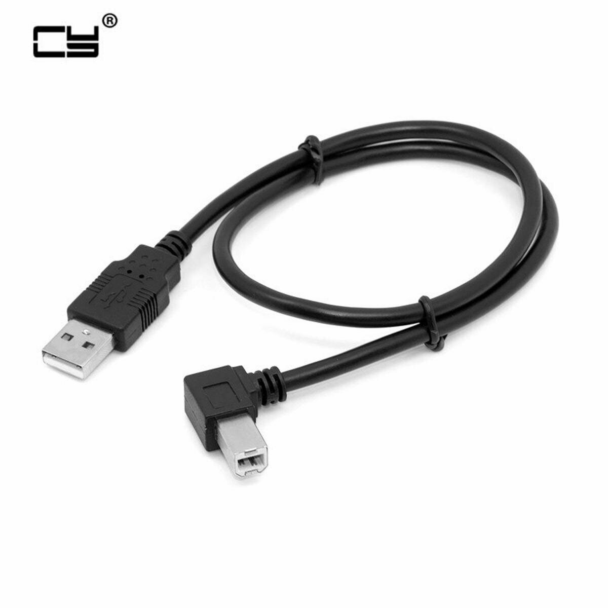 USB 2.0 A Male to B Male правый угол 90 градусов левый угол градус принтер сканер жесткий диск кабель 1 м 3 фута