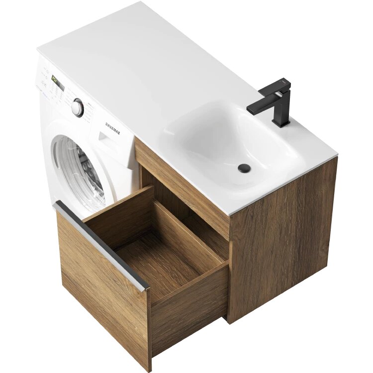 Aqwella тумба под раковину terra ter01051db дуб балтийский