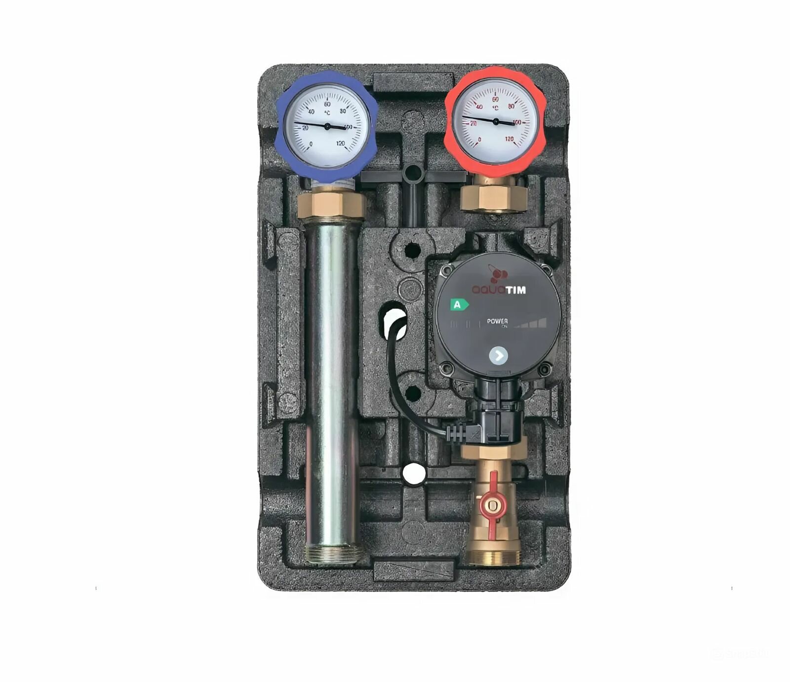 Насосная группа быстрого монтажа прямого контура 1 1/2" * 1" (без насоса) TIM, ZEISSLER, NG-UK-0101