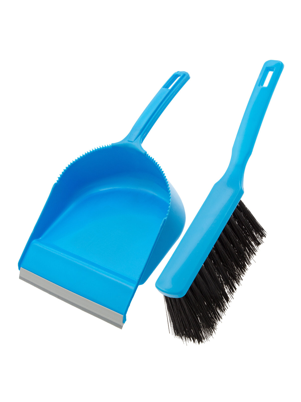 Набор: совок с кромкой 330x225 мм и щетка-сметка 285 мм Palisad Home голубой 933105