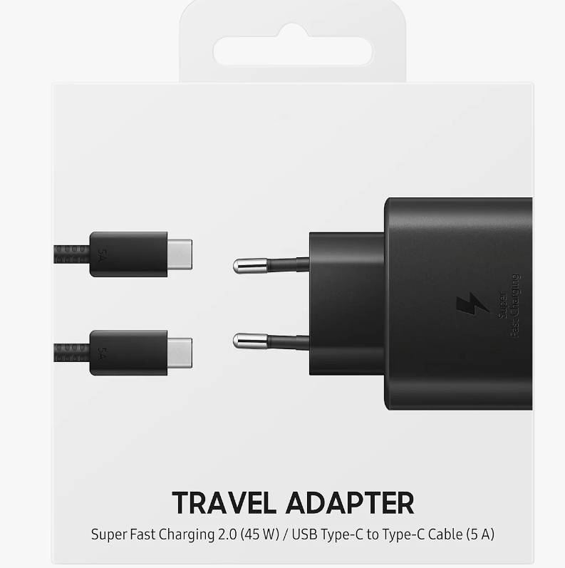 Зарядное устройство 45W для Samsung с кабелем (USB Type-C - USB Type-C)