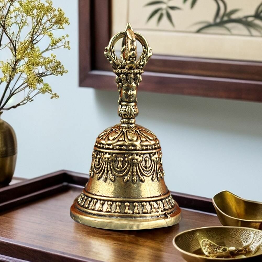 Латунный колокольчик в тибетском стиле