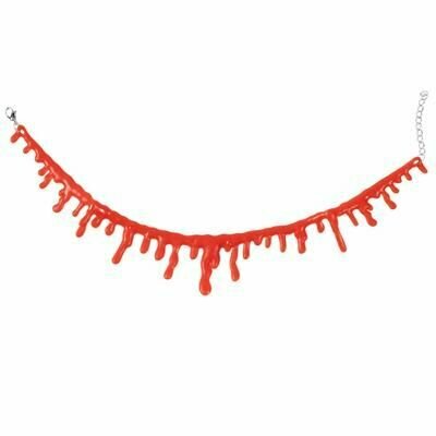 Карнавальное ожерелье КНР "Кровь", пластмасса, металл, в пакете