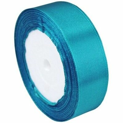 Лента декоративная КНР атласная, 50 мм х 23 м, бирюзовая