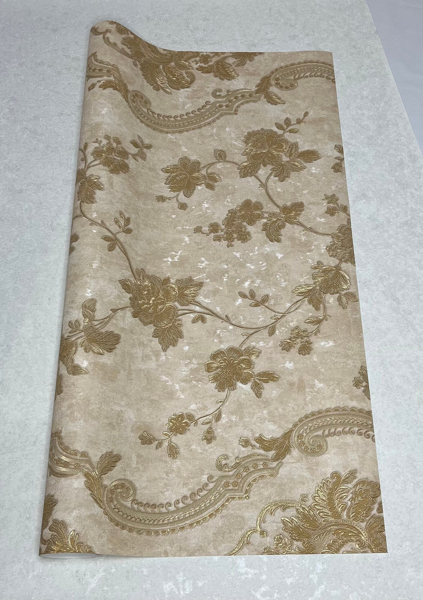 Обои Bottega 88735, размер рулона 1.06 x 10 Винил на флизелине, бежевый, флористика, растения