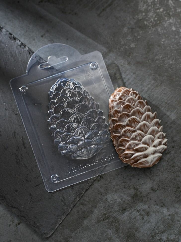 Шишка форма пластиковая для мыла, гипса, шоколада