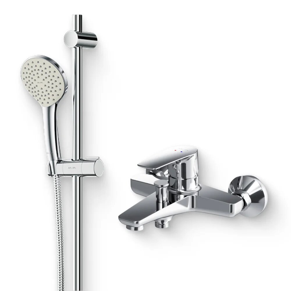 Душевой комплект Смеситель AM.PM Gem F90A10000 / Гарнитур F0190000 хром