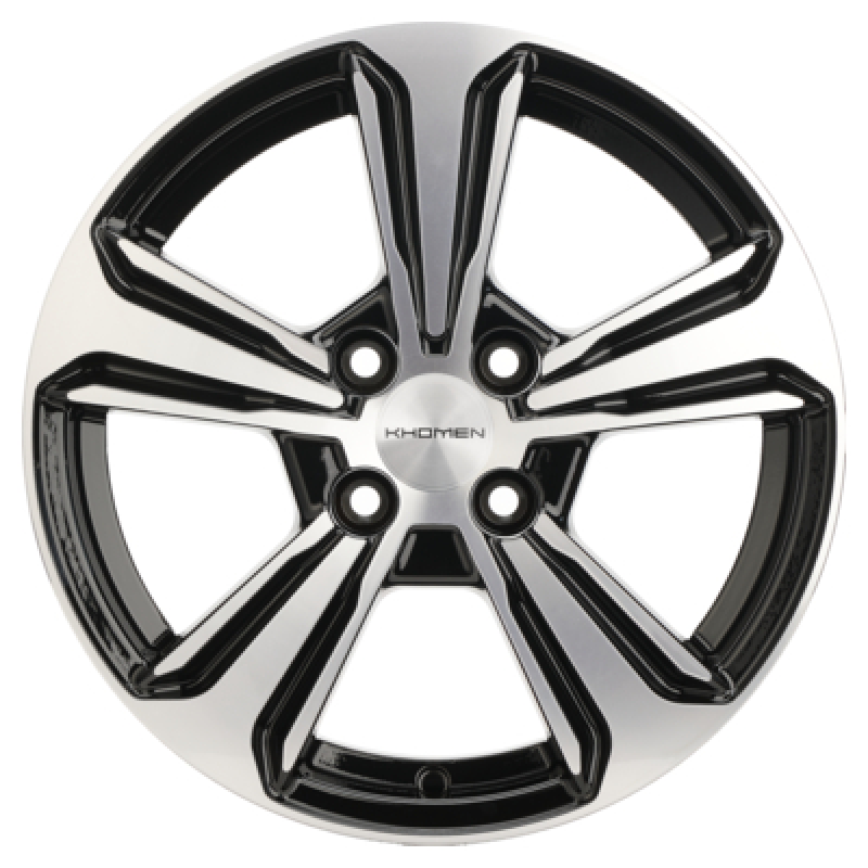 Диск колесный Khomen Wheels KHW1502 (Solano) 6,0x15 4x100 Dia54.1 ET45 цвет Black-FP