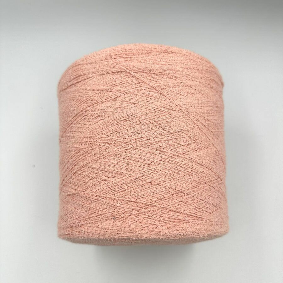 Пряжа Хлопок-букле (100% хлопок, 7.5м/1г) 045 персик (200г, 1500м) С8Е