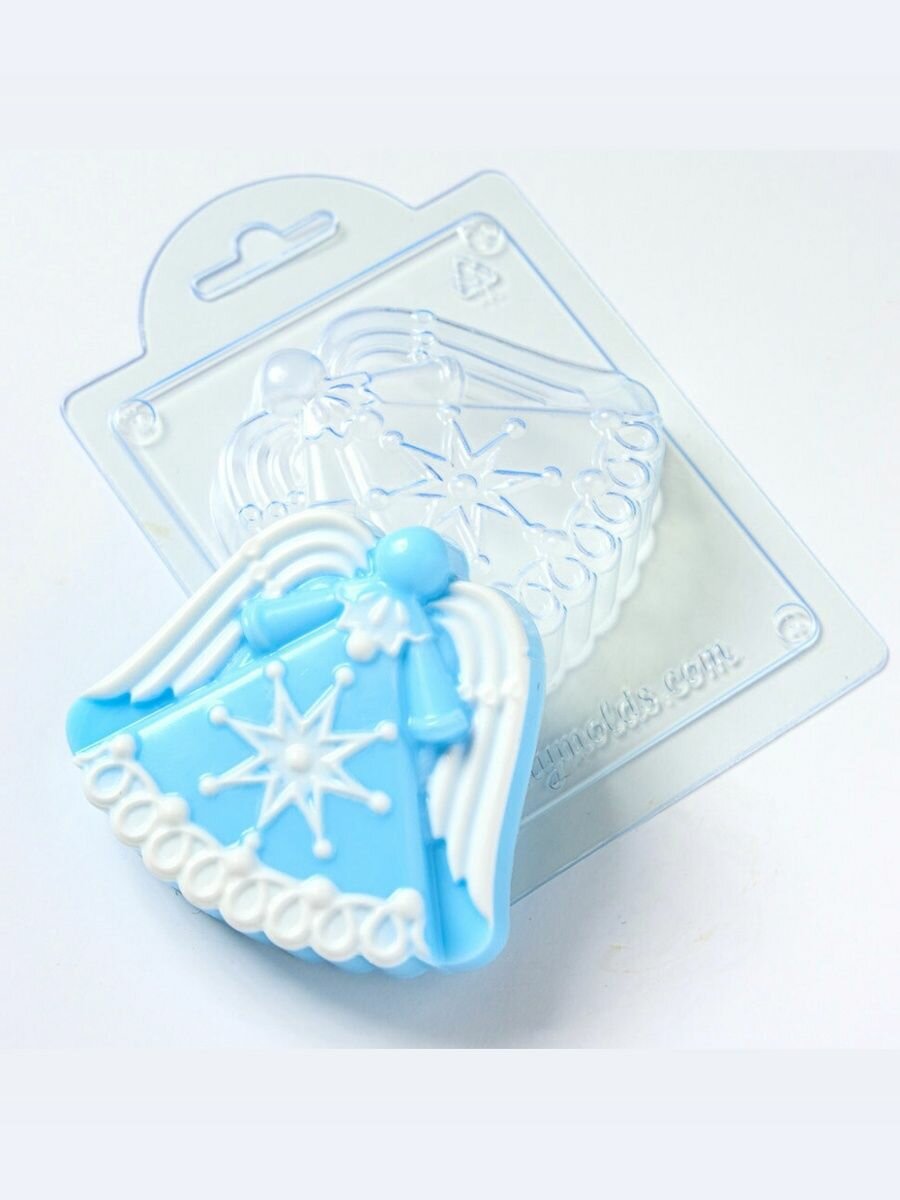 Ангел хранитель, форма пластиковая для мыла и шоколада