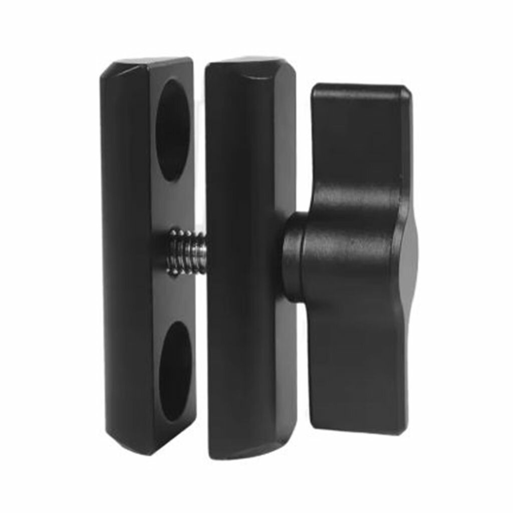 Кронштейн с Двойным Гнездом для Держателя Зажима Шаровой Головкой 17 мм Спортивной Камеры