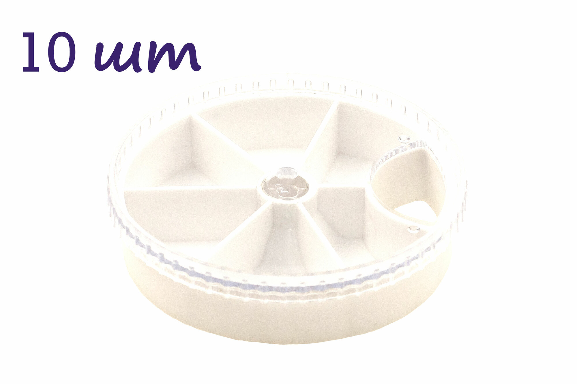 Коробочка круглая 70мм (белый) -10шт