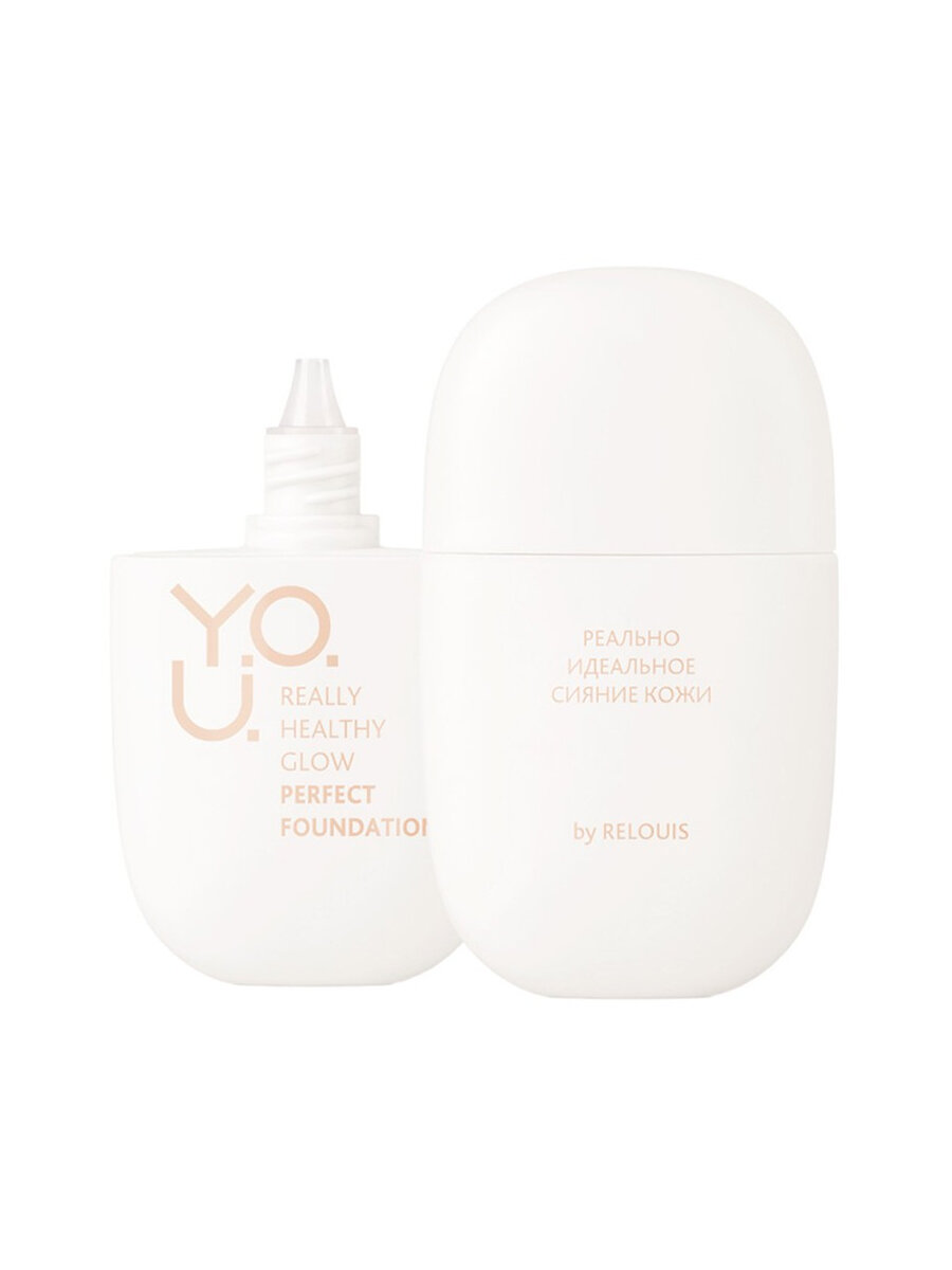 Основа тональная для лица RELOUIS Y.O.U. REALLY HEALTHY GLOW идеальная тон 02 Nude beige