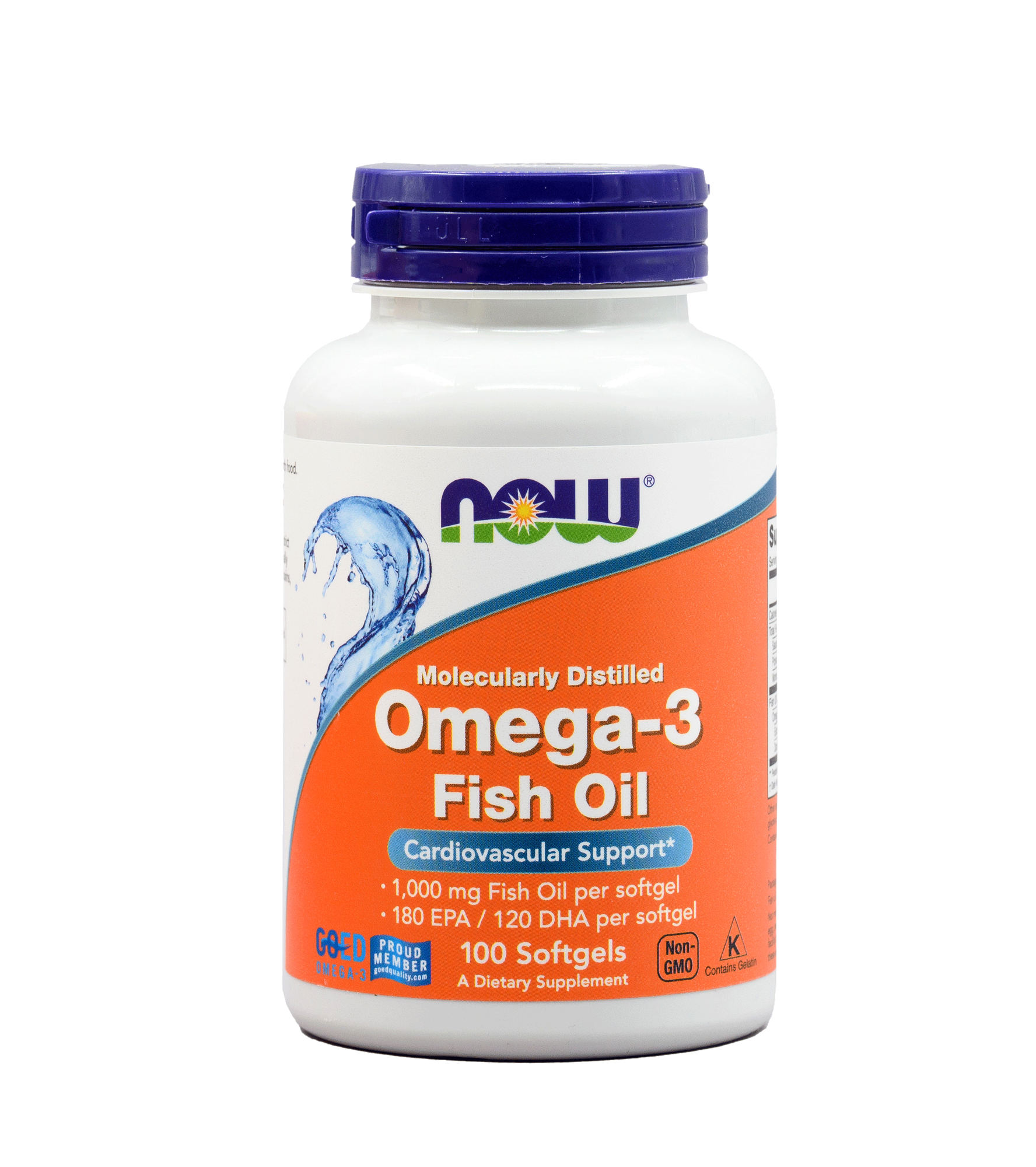 NOW Omega 3 1000 мг 100 капсул. Комплекс ненасыщенных жирных кислот