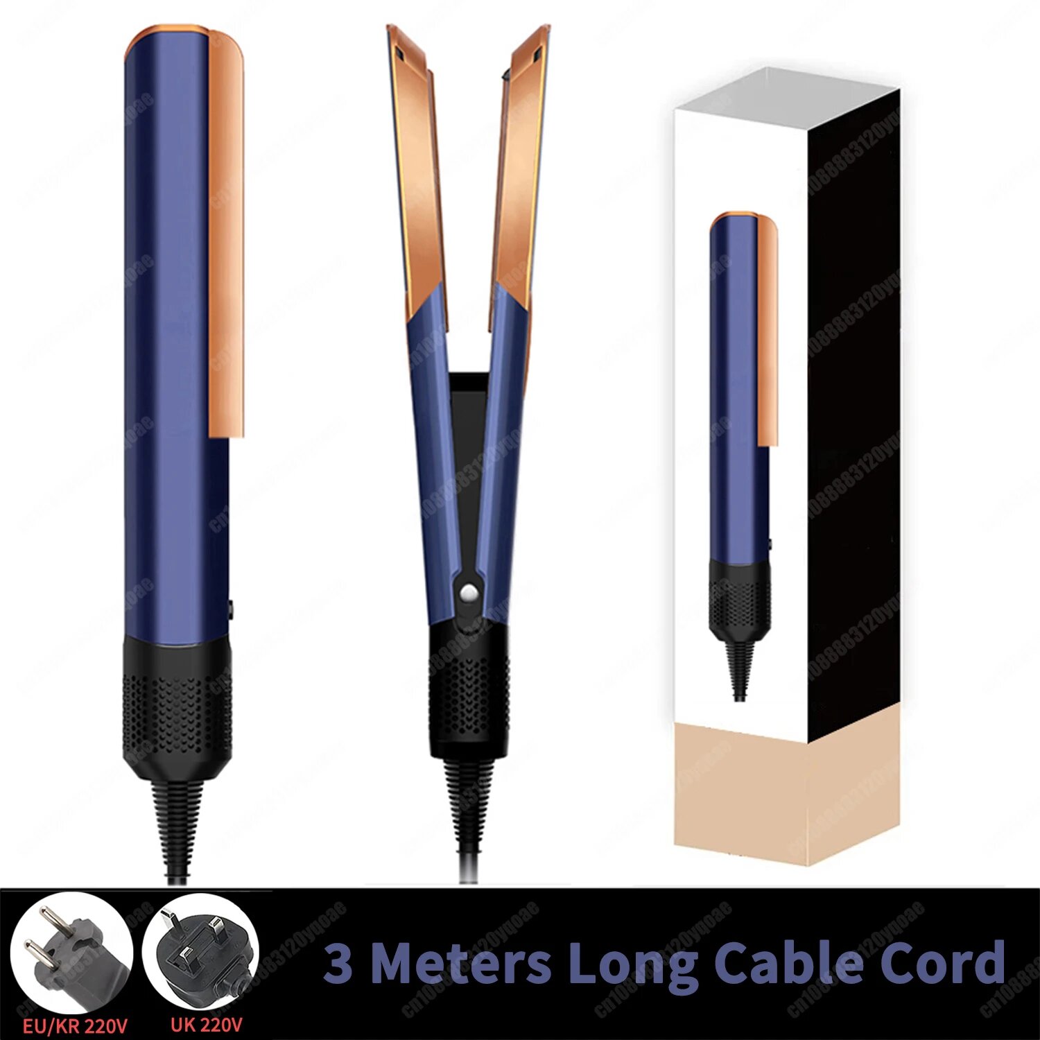 SenCiciMen Супер 2IN1 выпрямитель и фен для волос ЕС, Blue