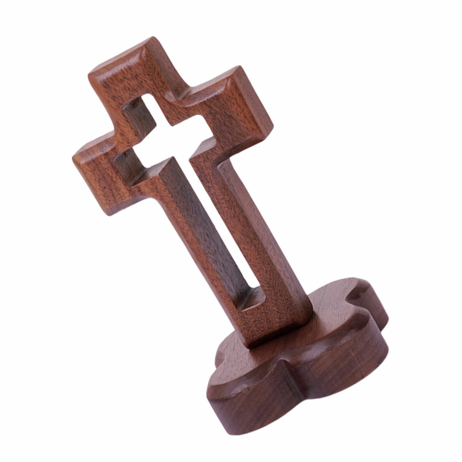 Резной крест из орехового дерева для домашнего алтаря