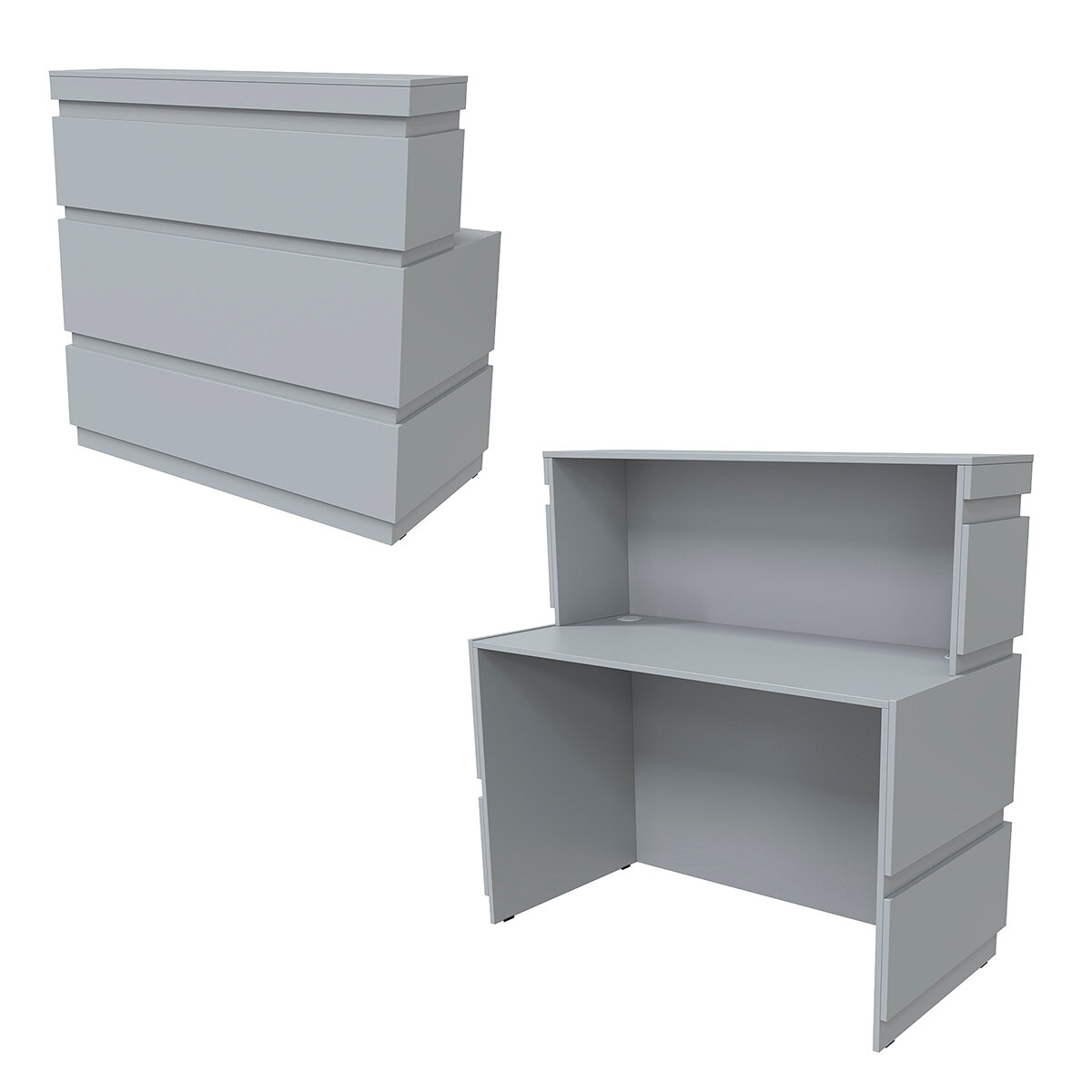 Ресепшн "Дива" №53 для Салона Красоты, Серый. Производитель товара - компания Westcom.