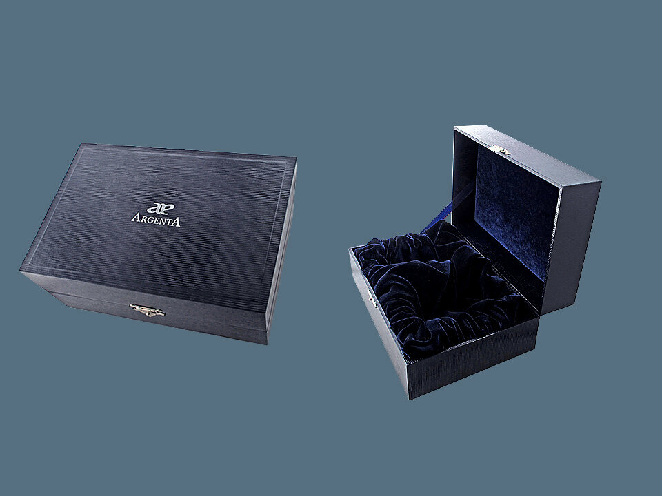 Футляр, футляр под пару стаканов с ложементом тросник, АргентА, без вставки