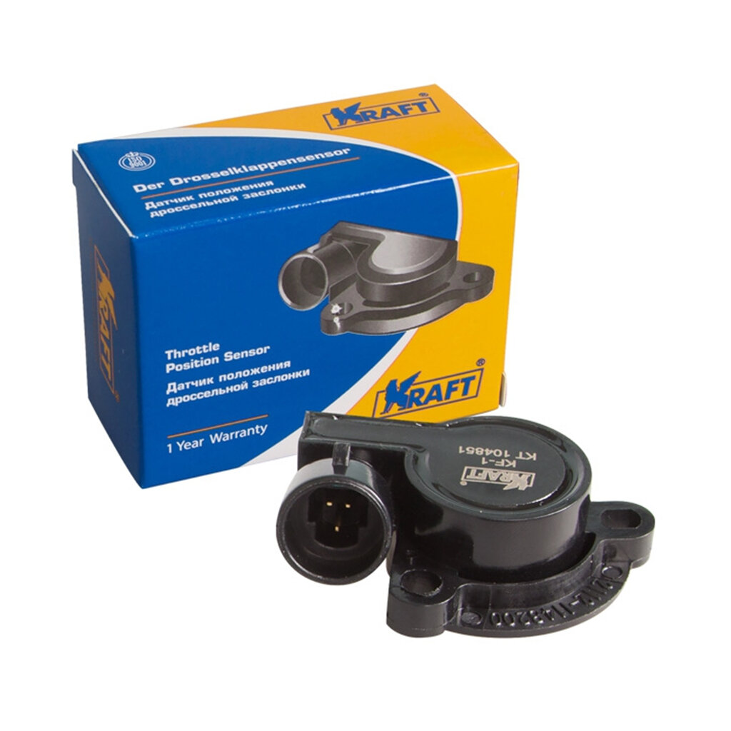 Датчик положения дроссельной заслонки для ВАЗ 2108-099, 2110-12, Лада Приора, Калина, Гранта, Самара (KRAFT)