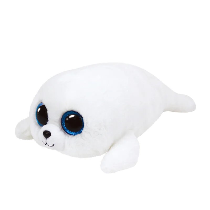 TY Мягкие плюшевые игрушки Белый, Seal Aich
