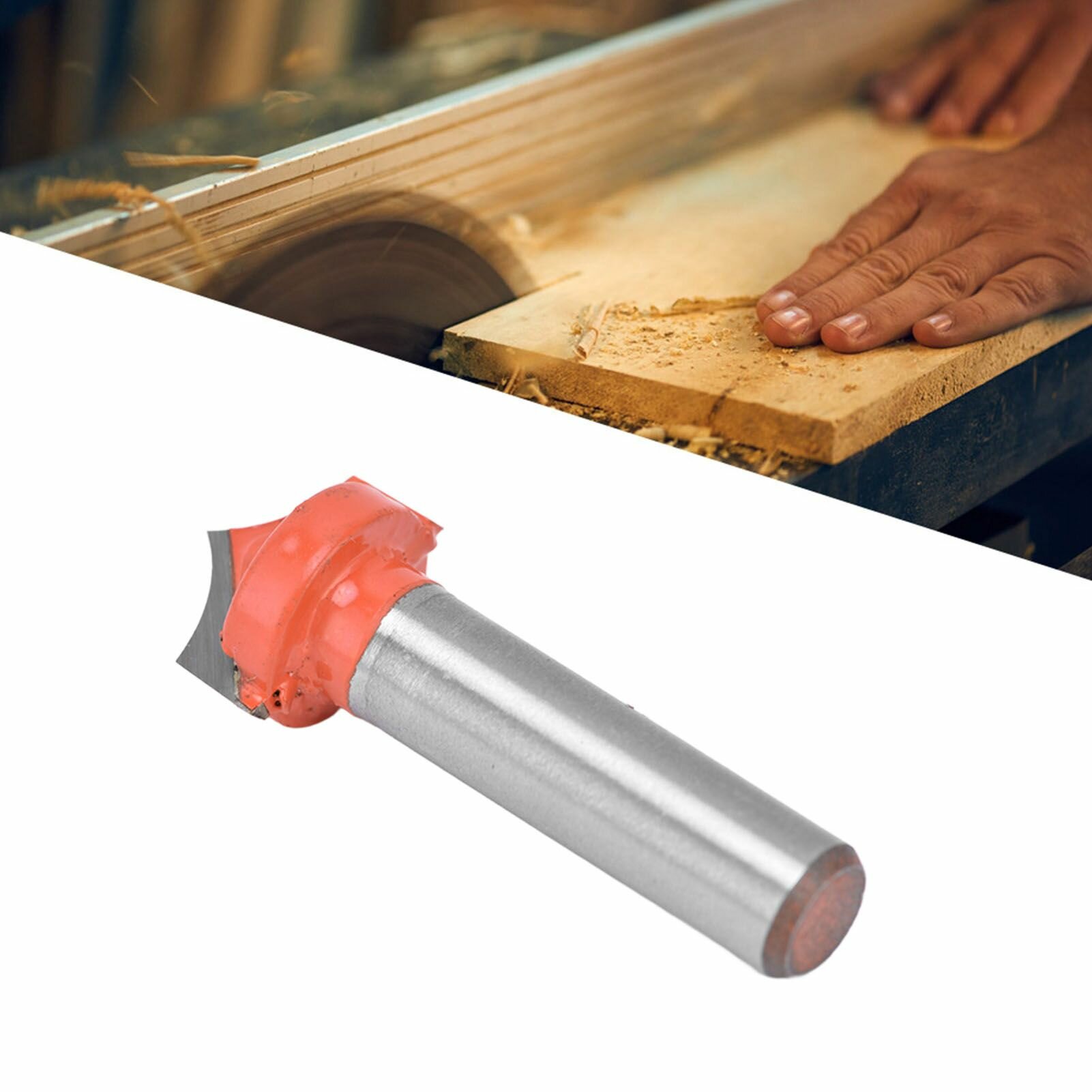 Фрезы с ЧПУ, лезвие из карбида вольфрама, 45 калибра, стальной корпус, покрытие из птфэ, 8 мм/0,3 дюйма, круглый хвостовик, чистый режущий инструмент, 16 мм