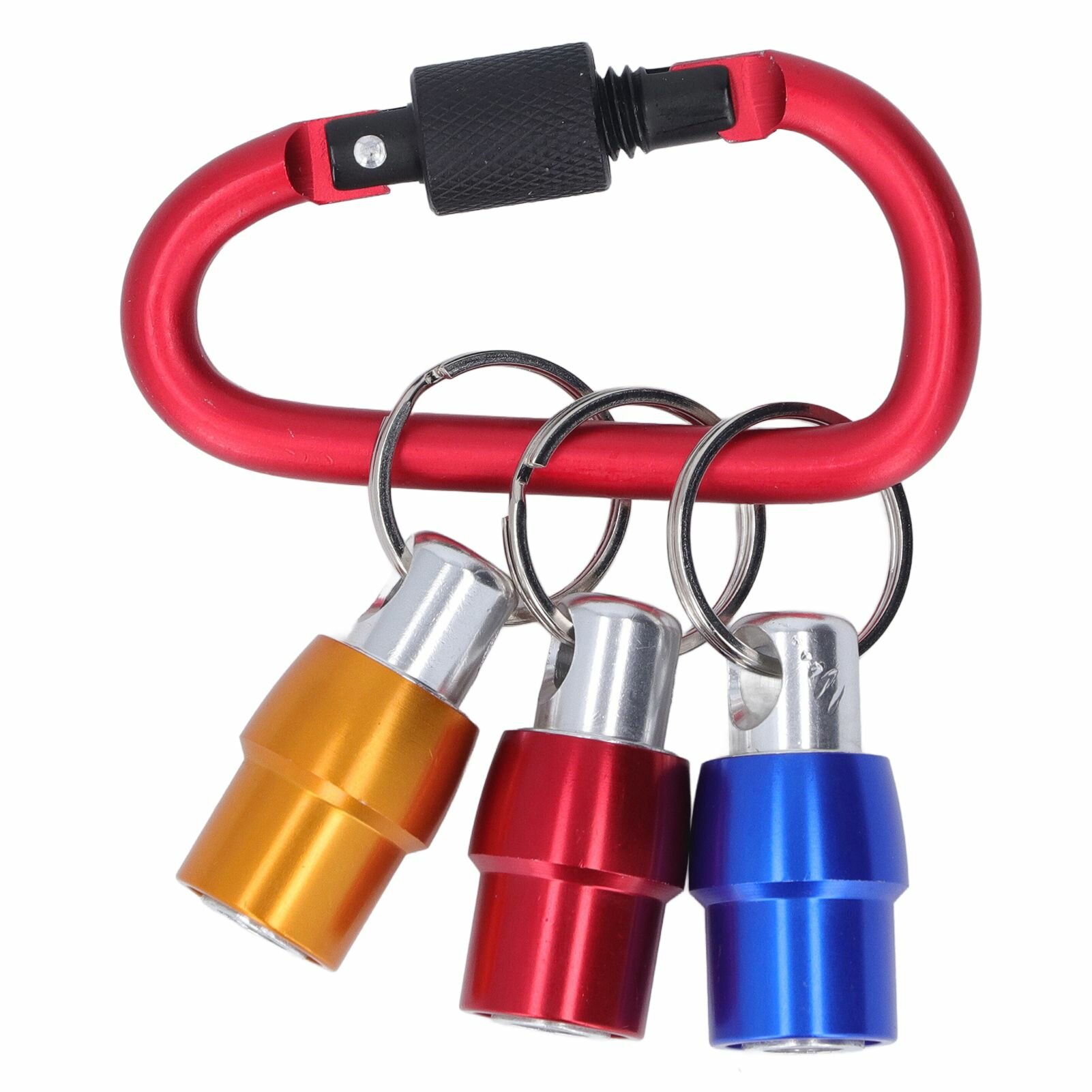 Отвертка-держатель 1/4", 3 цвета, брелок для бит