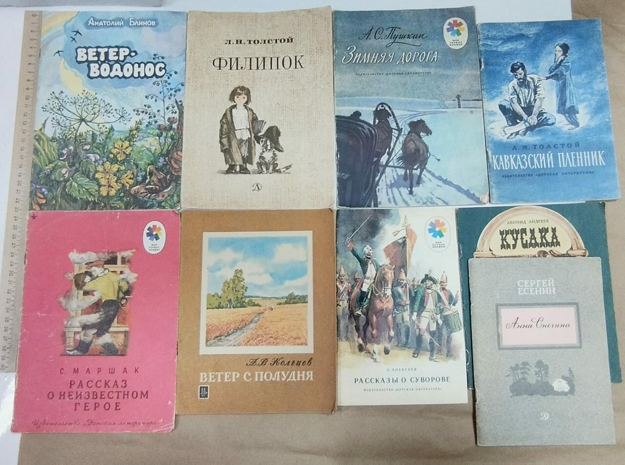 Читаем сами: Блинов Ветер-водонос/ Толстой Филипок/ Толстой Кавказский пленник И др. (комплект из 9 книг секонд-хенд).