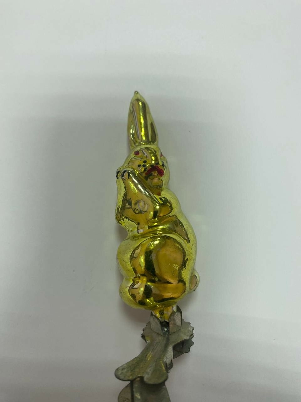 Елочная игрушка СССР Зайчик ("Серая шейка")
