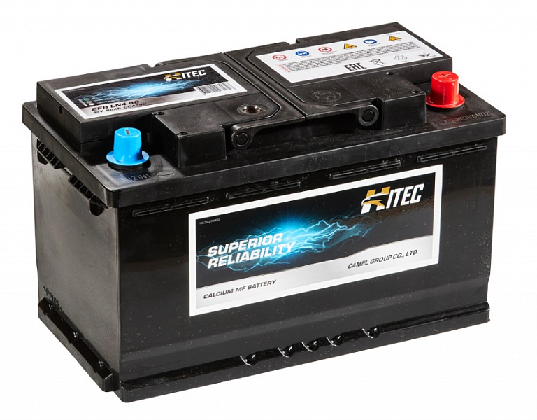 Аккумулятор автомобильный HITEC EFB 80 Ah 750 A LN4 (315x175x190) ОП 315x175x190