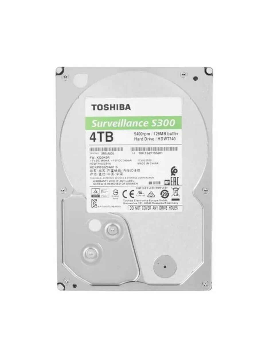 4 ТБ Жесткий диск S300 Surveillance HDWT740UZSVA 5400 об/мин