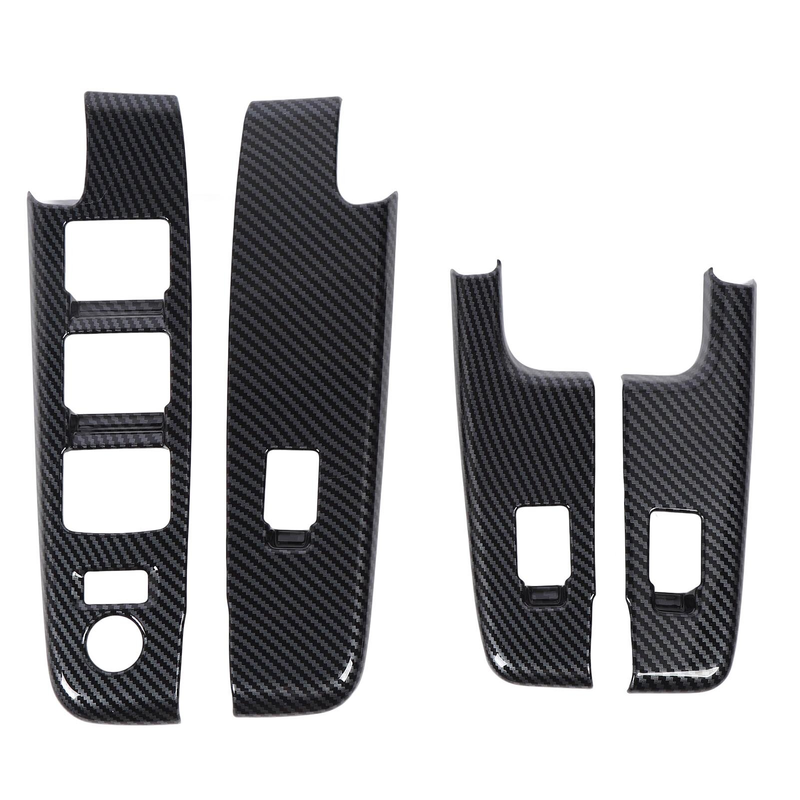 4 шт. карбоновых накладок на панель переключателя управления стеклоподъемниками автомобиля, сменная накладка переключателя стеклоподъемников для D-Max 2021 2024
