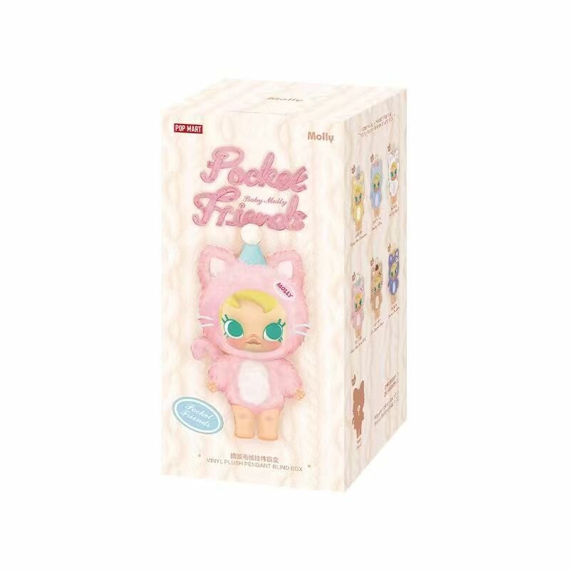 Коллекционная фигурка сюрприз-бокс POP MART BABY MOLLY Series -Vinyl Plush Pendant Blind Box