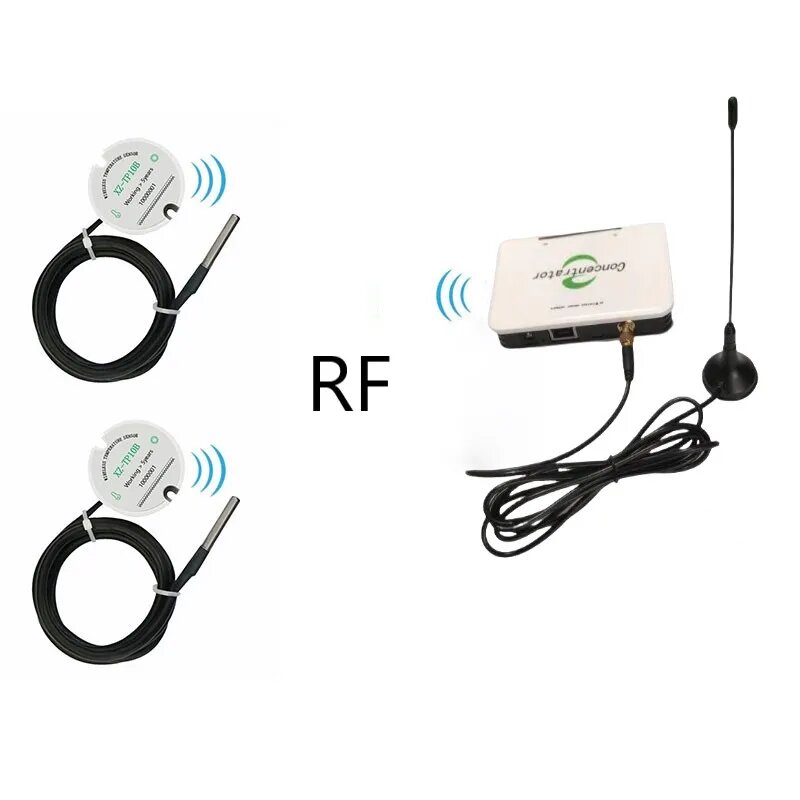 Беспроводной RF-передатчик-приемник IoT с датчиком температуры и дистанционной системой мониторинга температуры