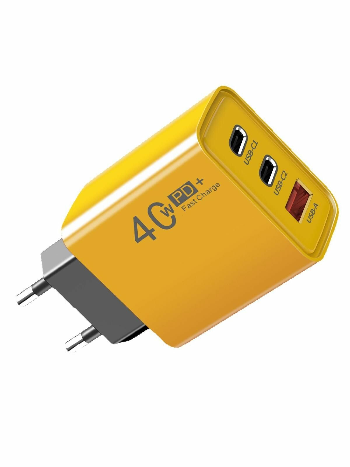 Сетевое зарядное устройство, Зарядное устройство с многопортовым разъемом USB + TYPEC мощностью 40 Вт европейского стандарта