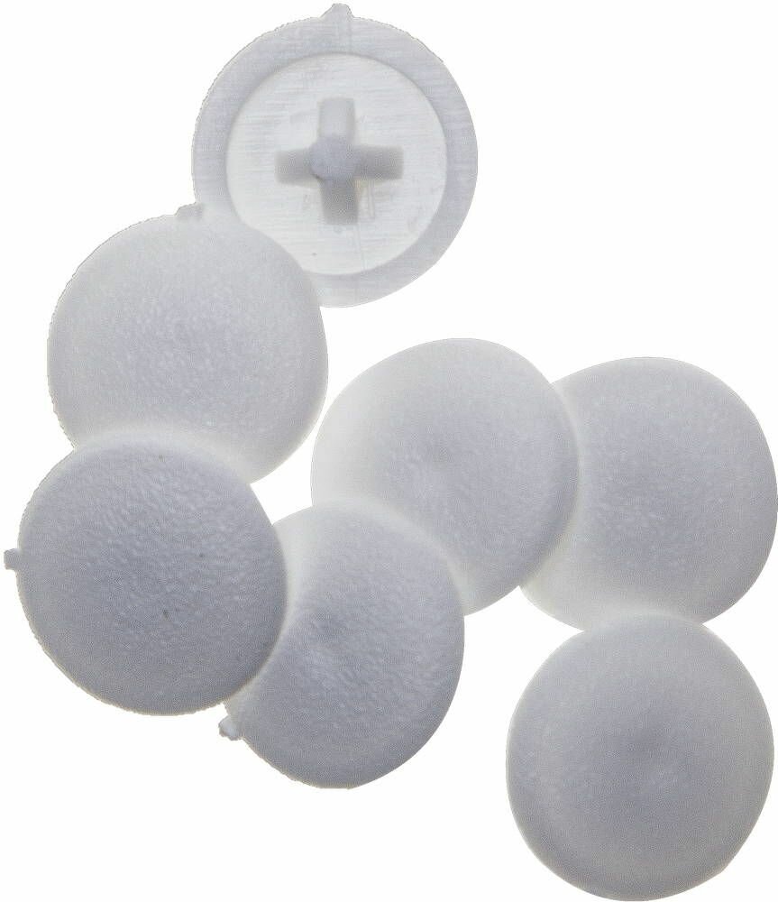 Декоративные заглушки ЗУБР, шлиц №2, цвет белый, 40 штук, под шуруп 4-308156-3