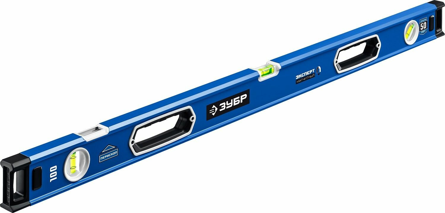 Мощный магнитный уровень ЗУБР эксперт-м, 1000 мм, с зеркальным глазком 34572-100