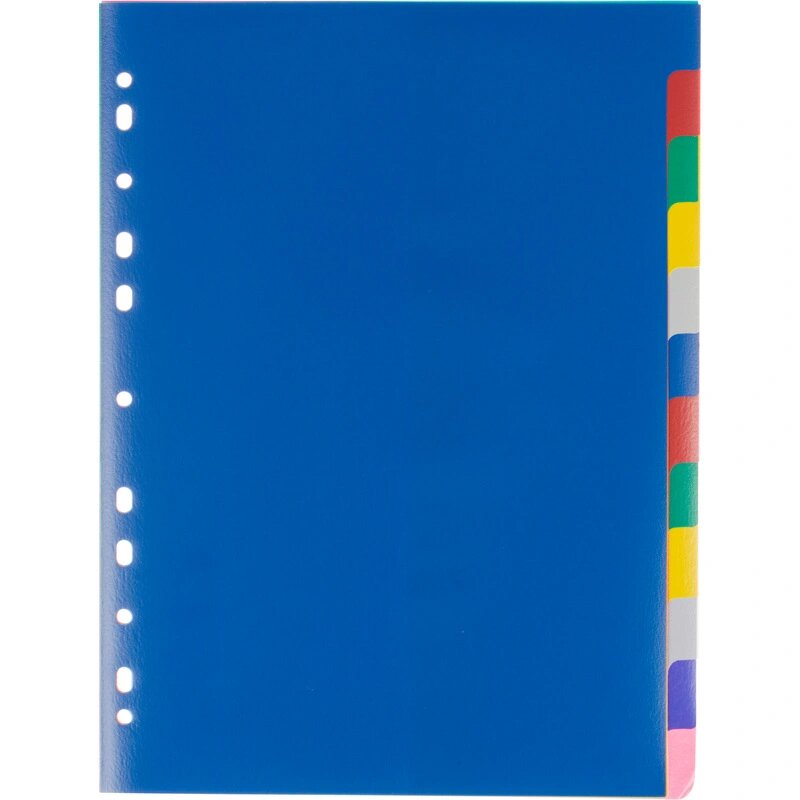 Разделитель листов 12 цв. пластик