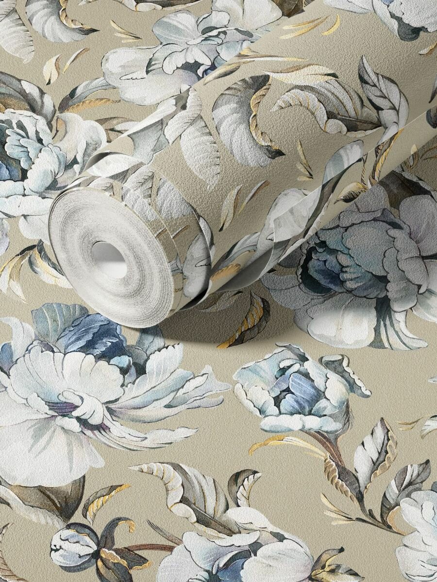 Самоклеящиеся обои с цветочным рисунком размером 0,45 х 3 м подходят для отделки мебели, кухонь и стен