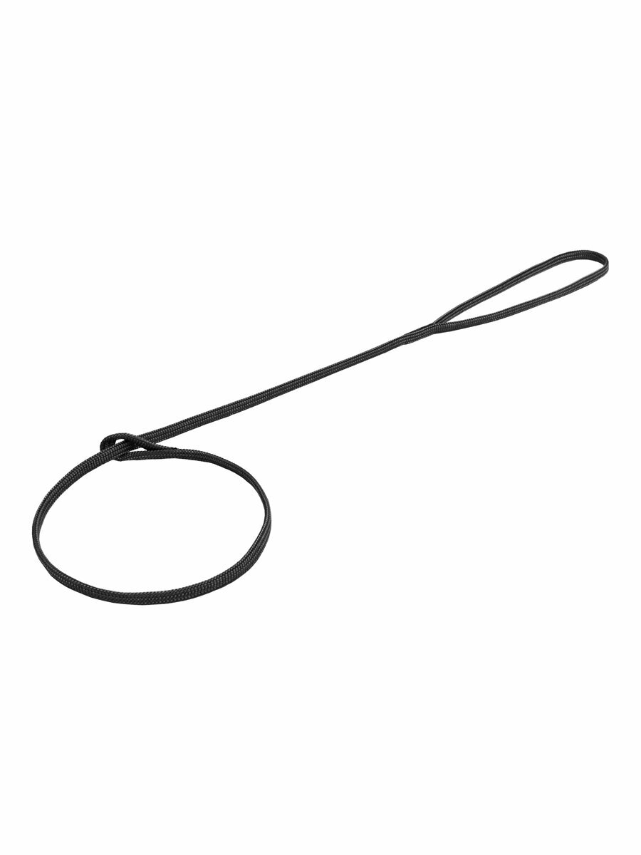Поводок-затяжка с петлёй для собак ZooOne, лента ширина 7 мм, длина 80 см (чёрный), 74-2366