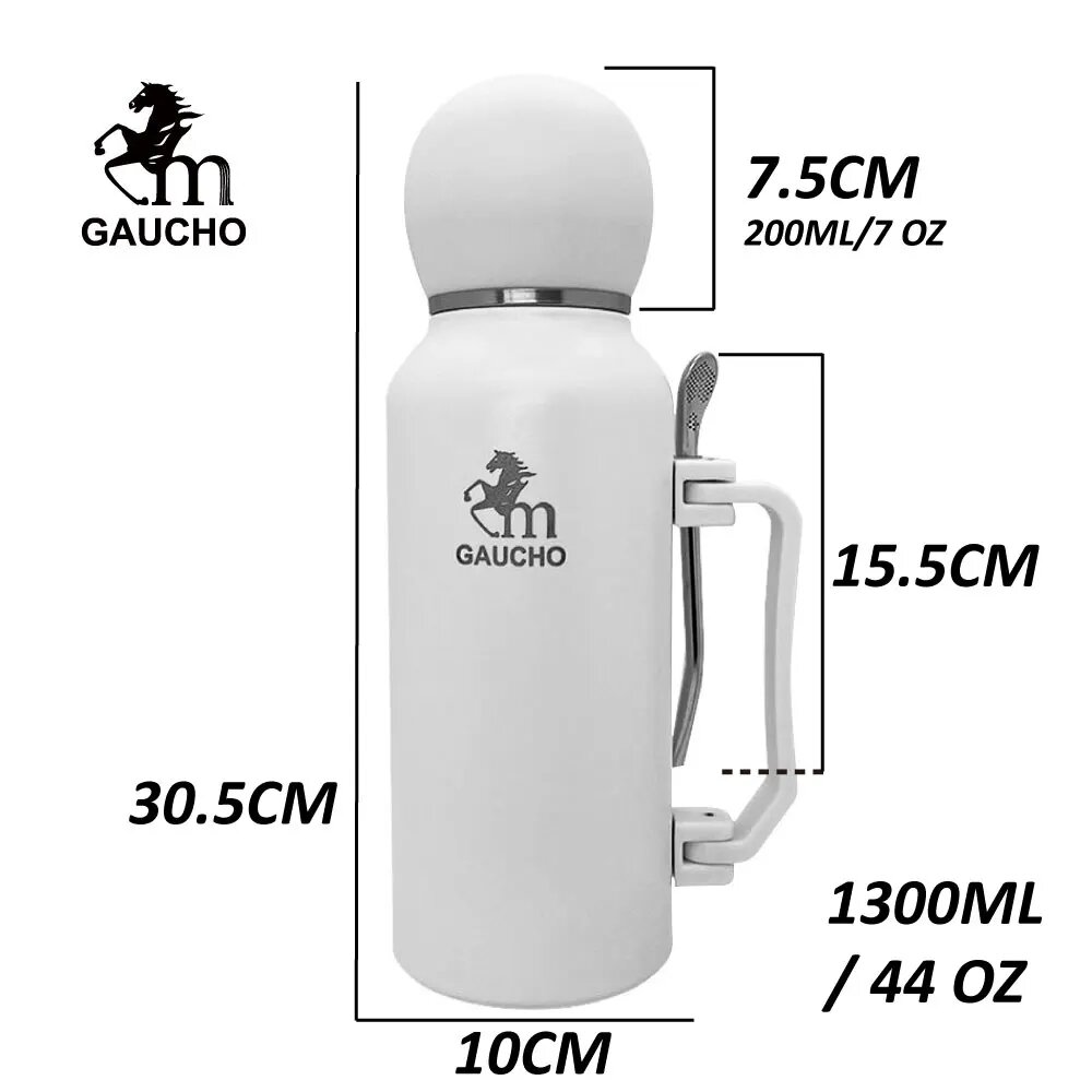 Термос Gaucho Yerba Mate 1,3 л, Белый