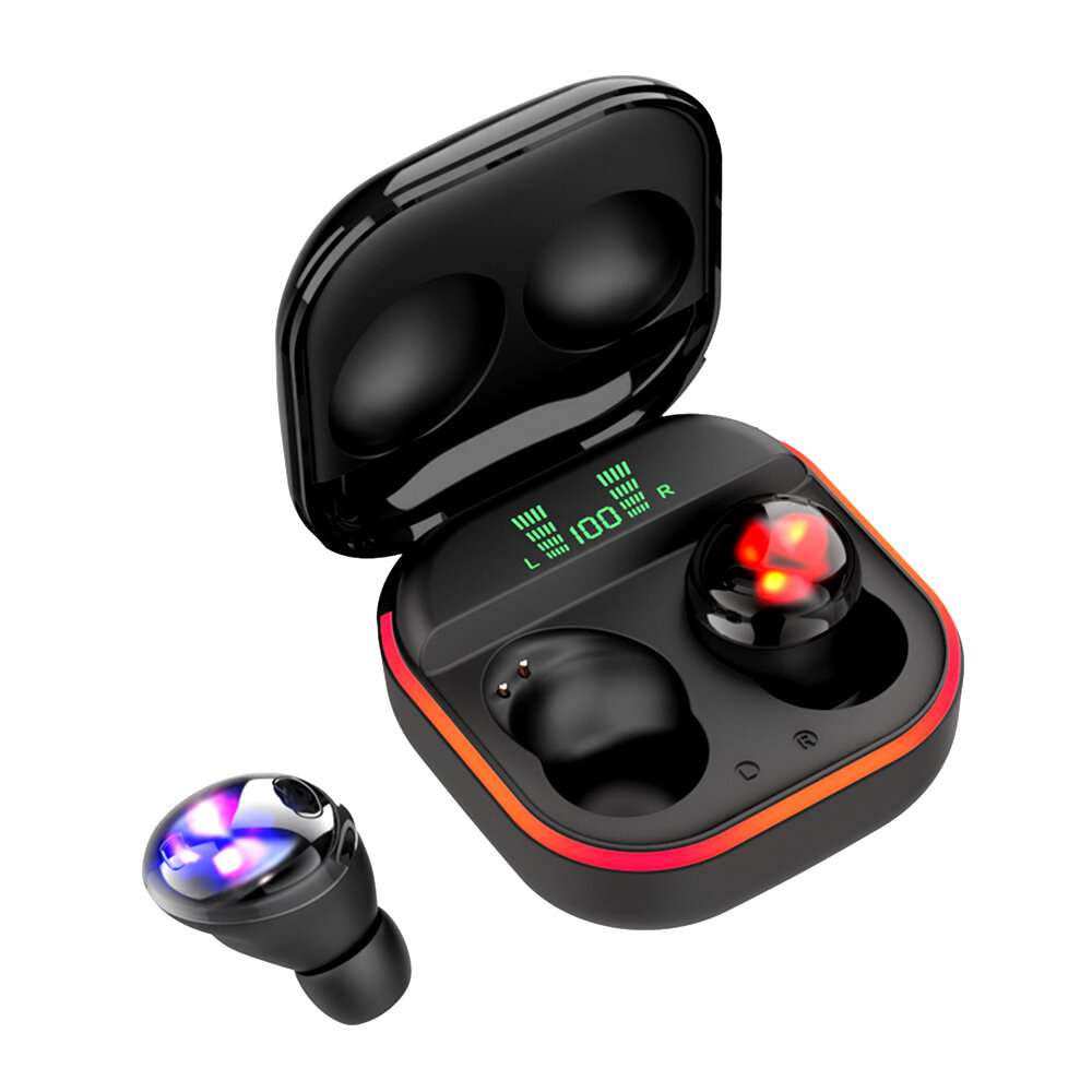 Наушники S190 True Wireless Stereo с шумоподавлением BT 5.1 в ушной канале с цифровым индикацией заряда водонепроницаемые с микрофоном, AAC-декодированием, HiFi-звуком, двухканальным дизайном, сенсорным управлением для игр, спорта, музыки, совместимы с
