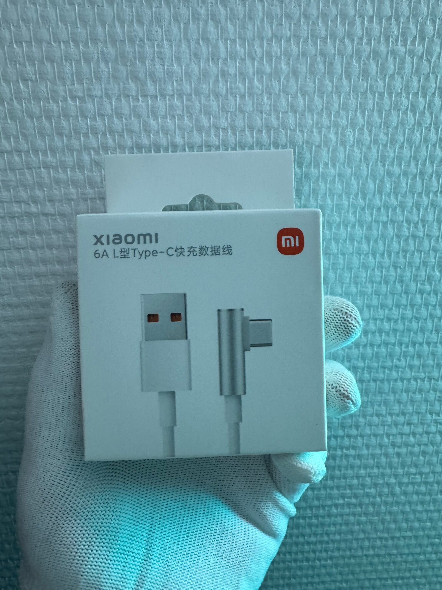 Кабель угловой Оригинал Xiaomi 6A Type-A to Type-C L-Shaped 1.5M BHR6324CN