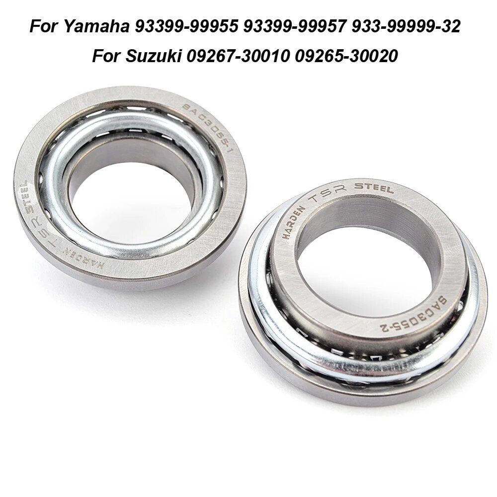 Комплект подшипников рулевой головки для Suzuki OEM 09267-30010 09265-30020 для Yamaha 93399-99955 93399-99957 933-99999-32 Daytona 675