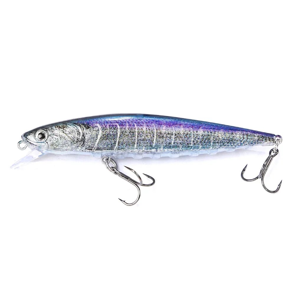 Воблер B&U Suspending JERK MINNOW blue purple