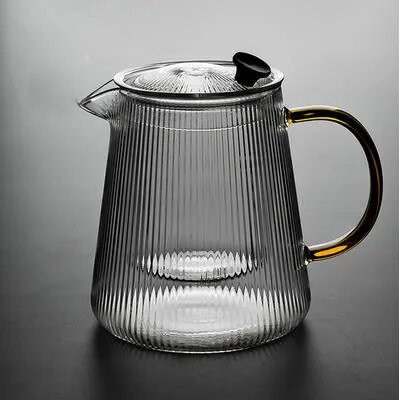 Стеклянный чайник в полоску 1л 1000ML